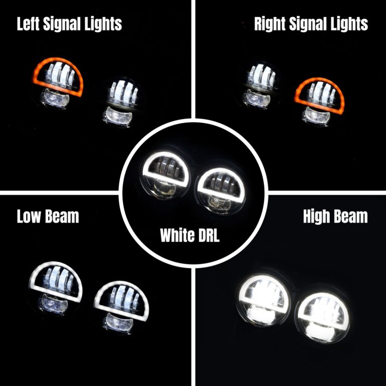 Dual LED Headlight for Harley Dyna Fat Bob 2008-2019 – VEISUTOR