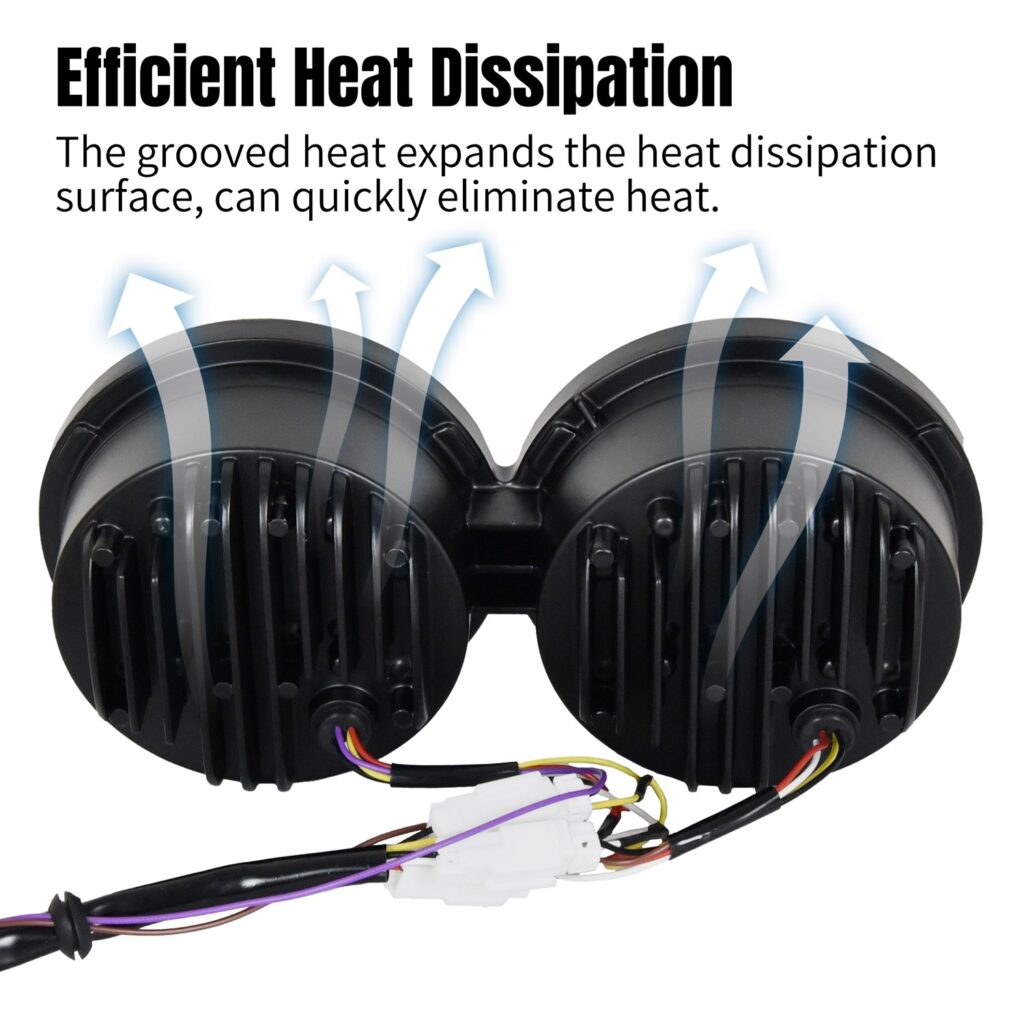 Dual LED Headlight for Harley Dyna Fat Bob 2008-2019 – VEISUTOR