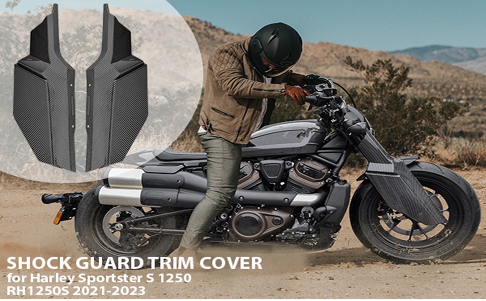 Carbon Fiber Pattern Front Side Shock Guard Decorate Panel Front Frame ...