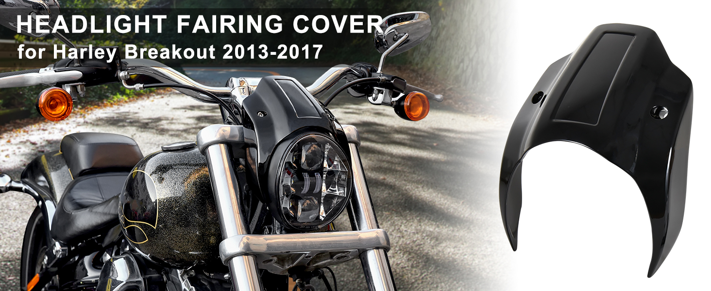 Headlight Fairing Cover for Harley Davidson Softail Breakout 2013-2017 ...