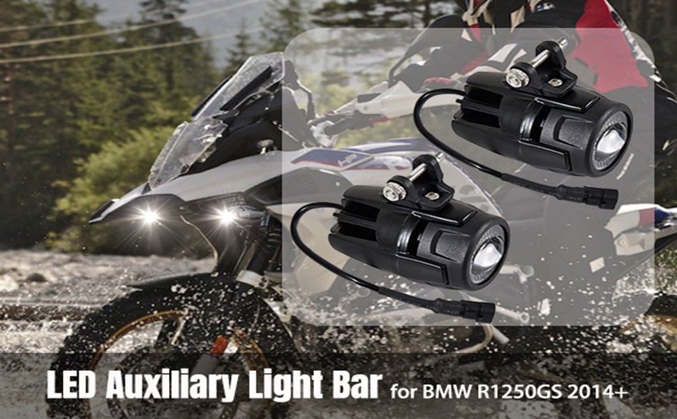 Motorcycle LED Auxiliary Light Bar with Brackets for BMW R1250GS 2014 ...