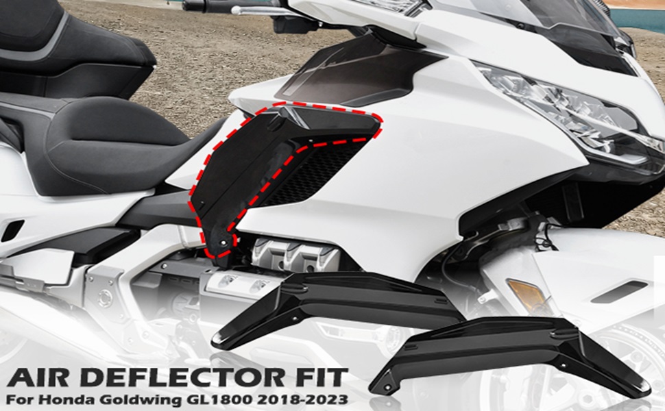Dark Smoke Wind Deflectors Side Windshield Windscreen for Honda Gold ...