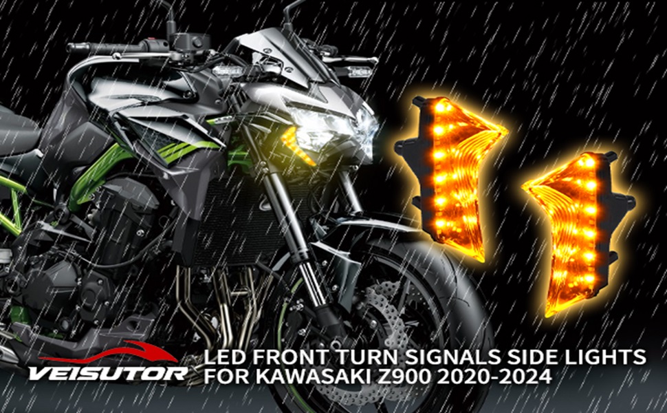 Installation of Front Turn Signals Side Lights for Kawasaki Z900 – VEISUTOR
