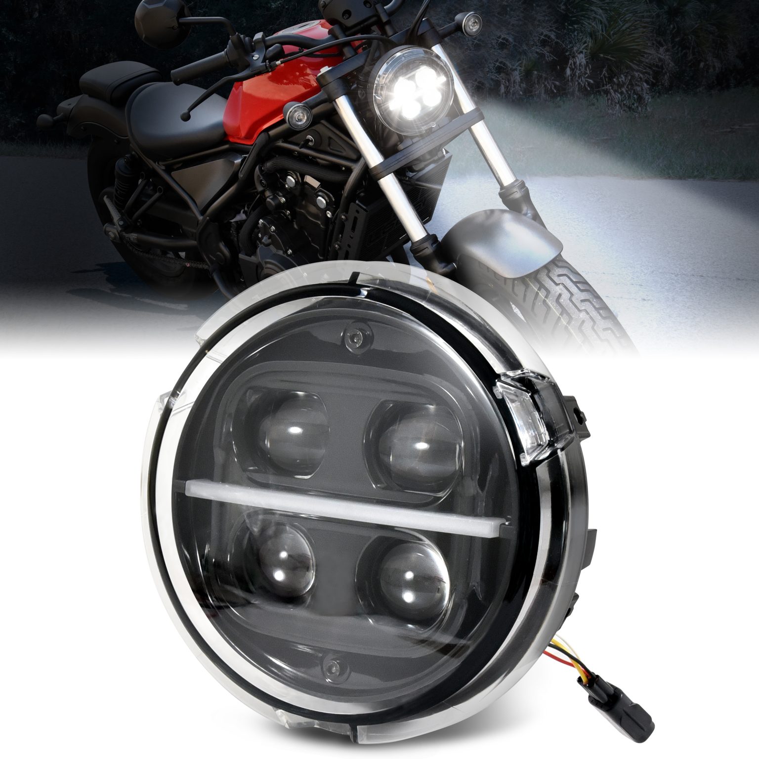 Upgrade Your Honda Rebel CMX500 with VEISUTOR LED Headlight Assembly: Style, Safety, and ...